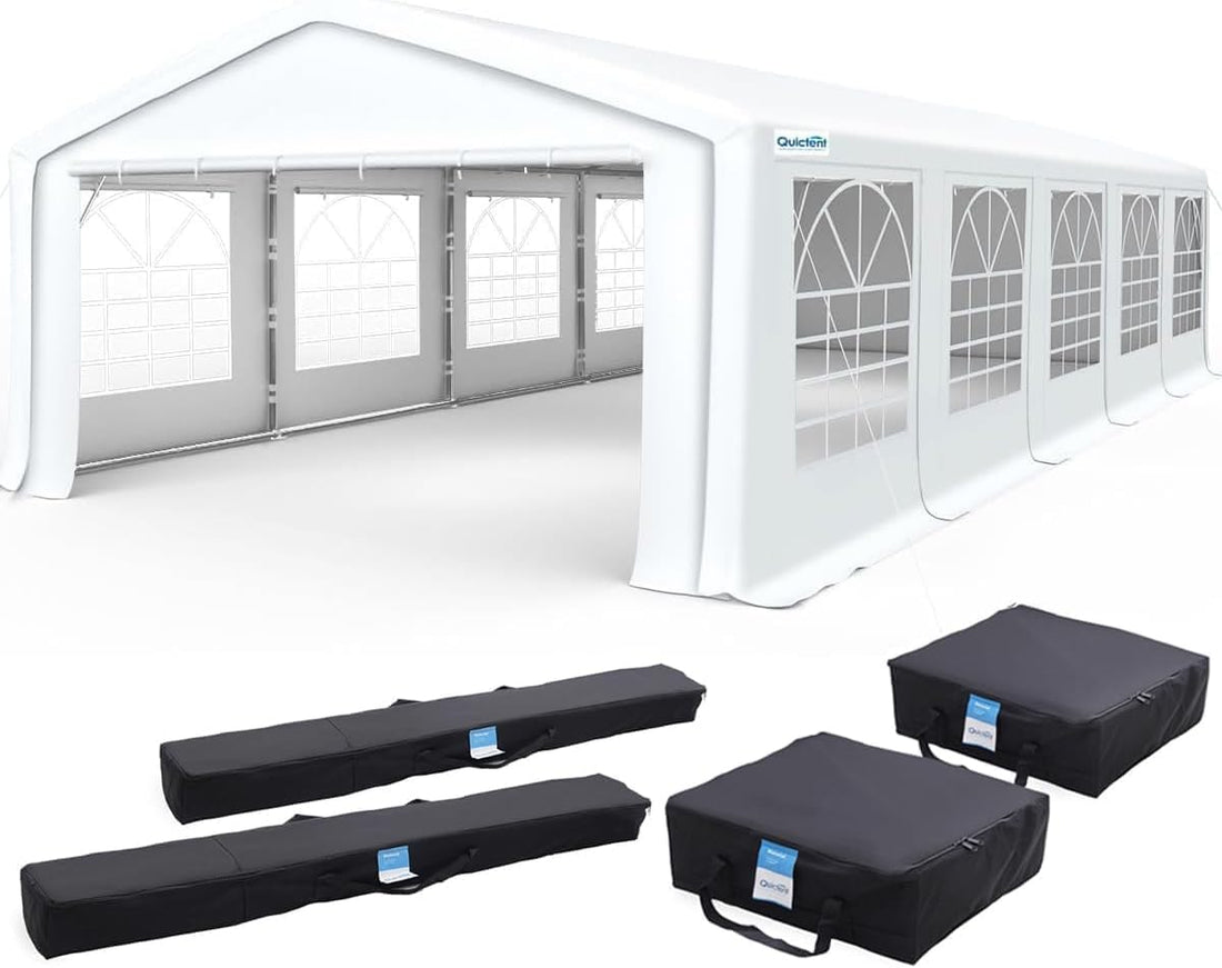 Quictent 16x32 Party Tent, Frame tents for Versatile Use, Carry Bags