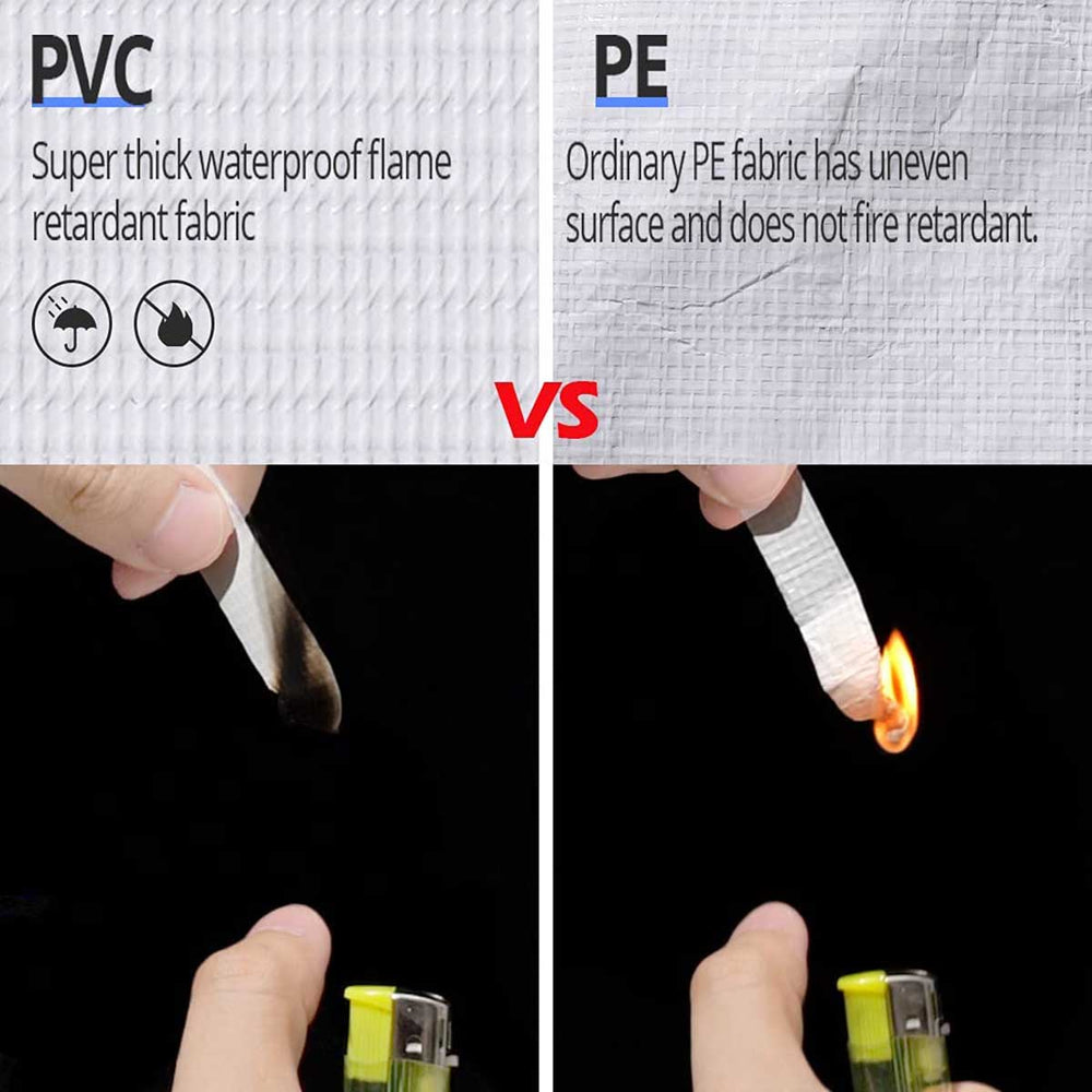 Quictent 20x20 Fire Resistant Pole Party Tent, Heavy Duty Tent, White